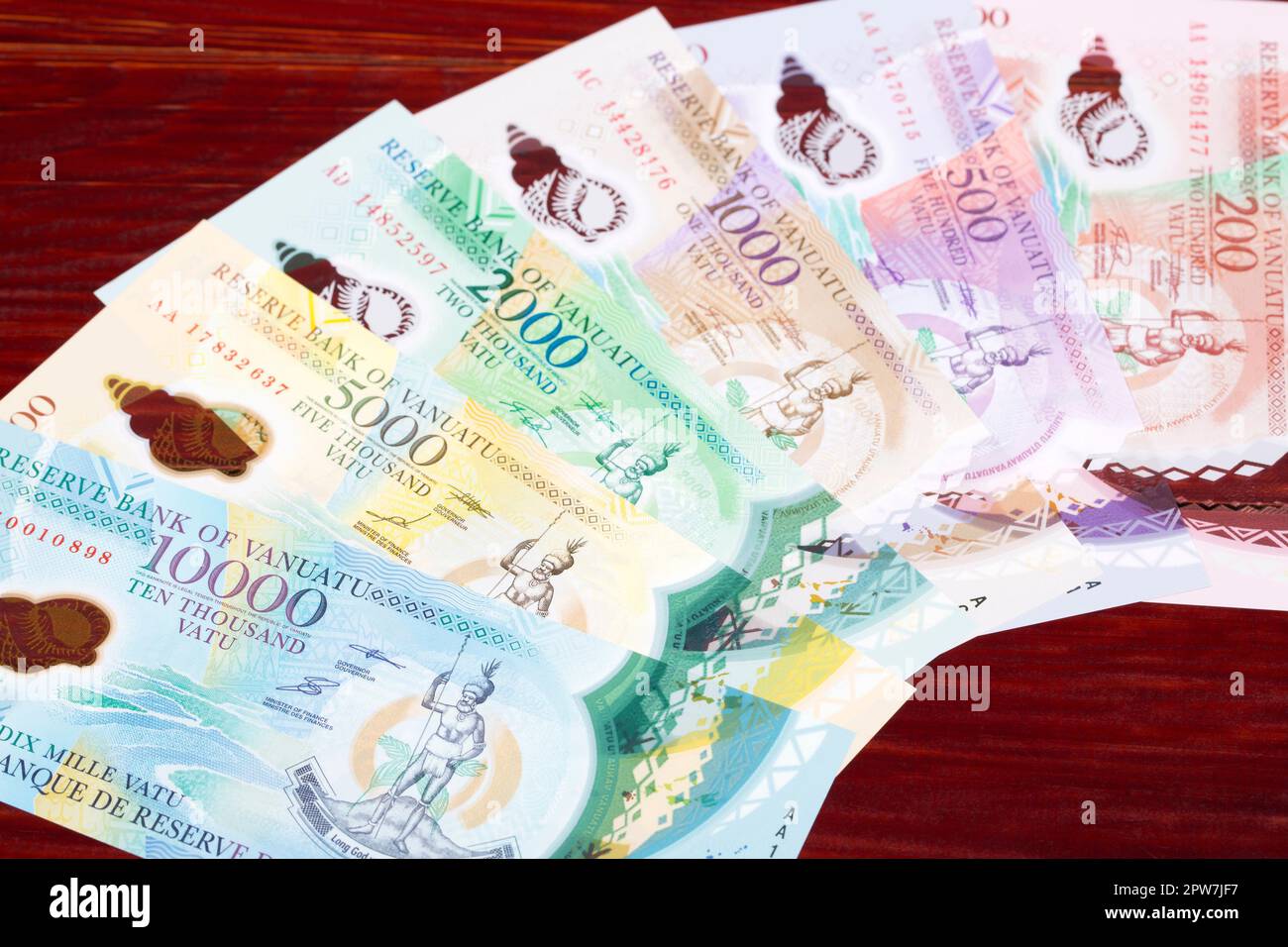 Vanuatu money - vatu a business background Stock Photo - Alamy