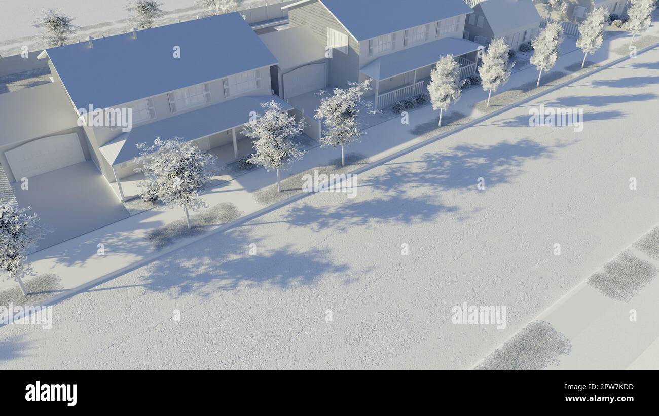 Large fancy houses in a high income neighborhood. Suburban real estate ...