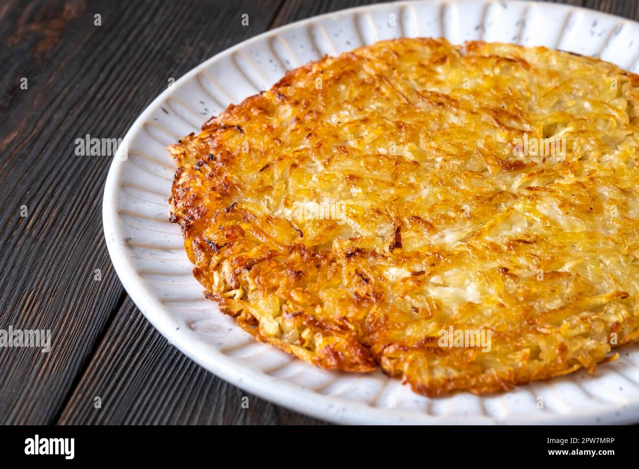 Hash browns popular american chopped potatoes dish Stock Photo - Alamy