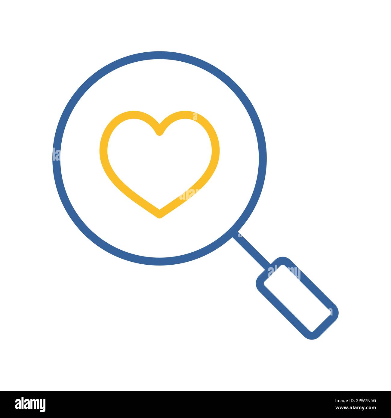 Heart search vector icon. Valentines day symbol Stock Vector Image ...
