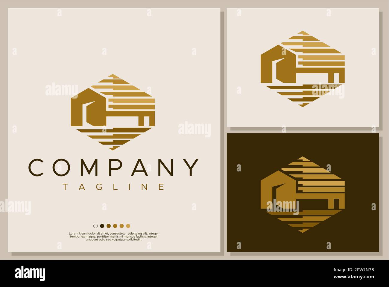 House key logo design template. Modern key home logo vector branding ...