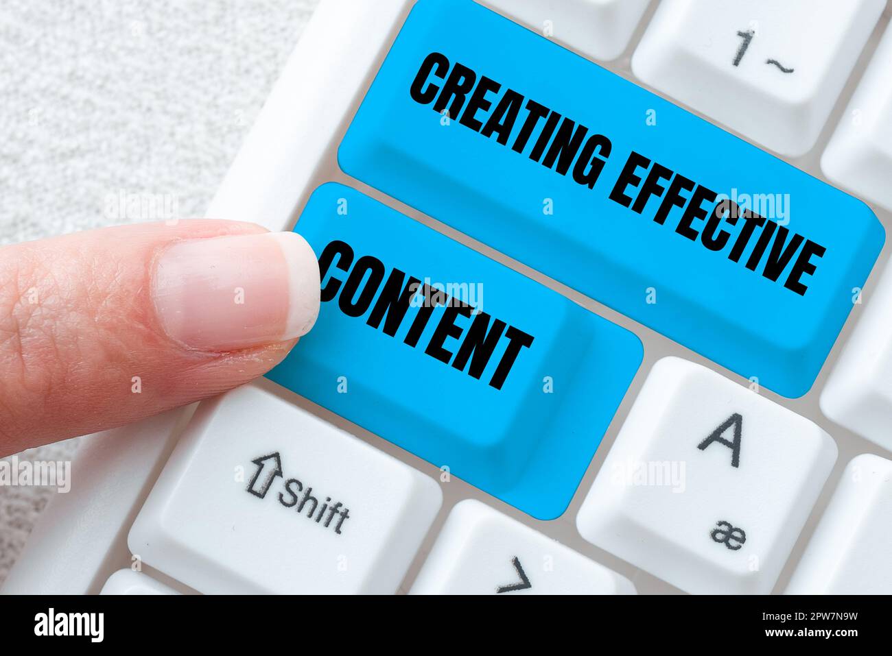 Text caption presenting Creating Effective Content, Business overview ...