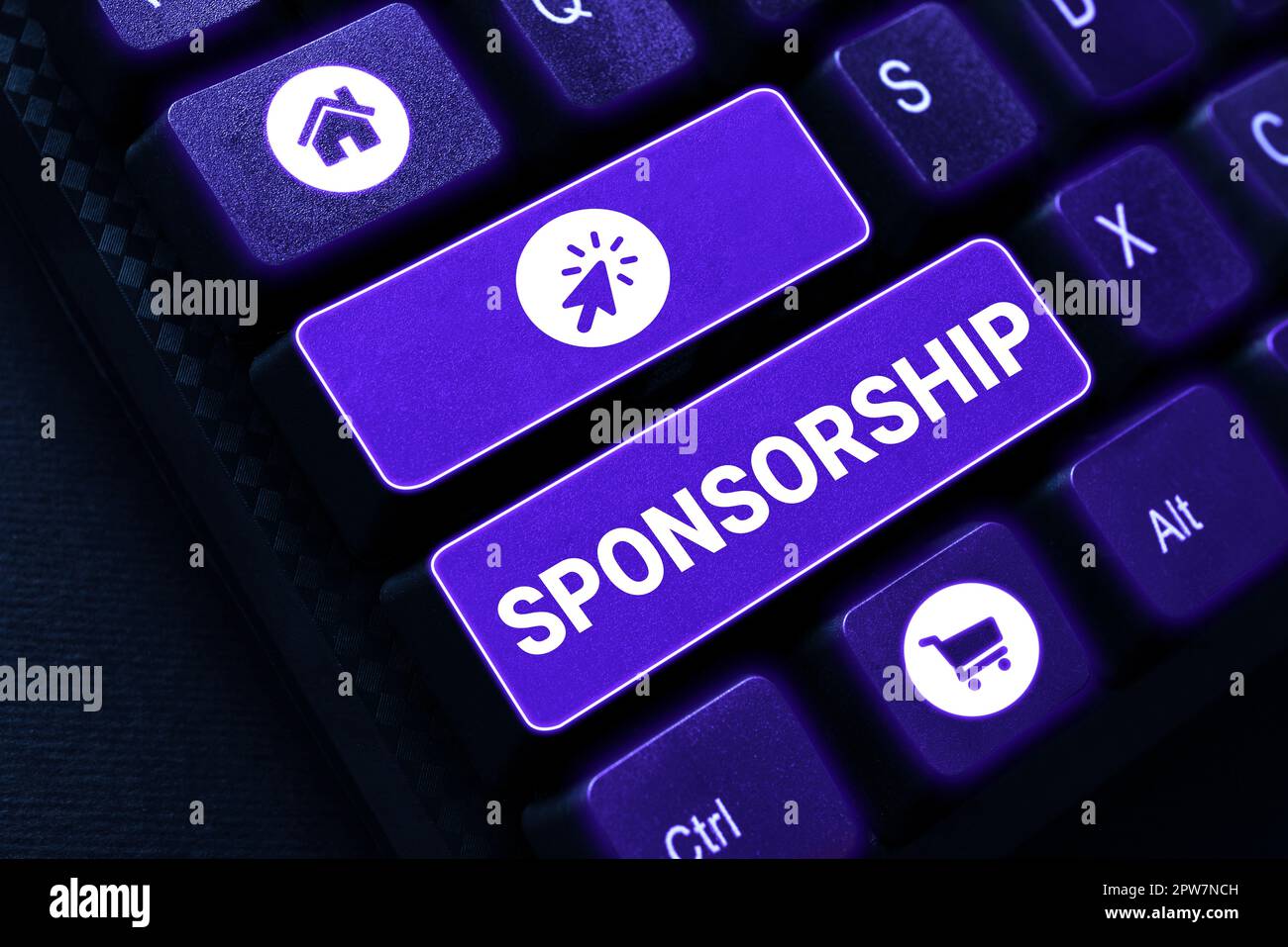 Writing displaying text Sponsorship, Business overview Position of ...