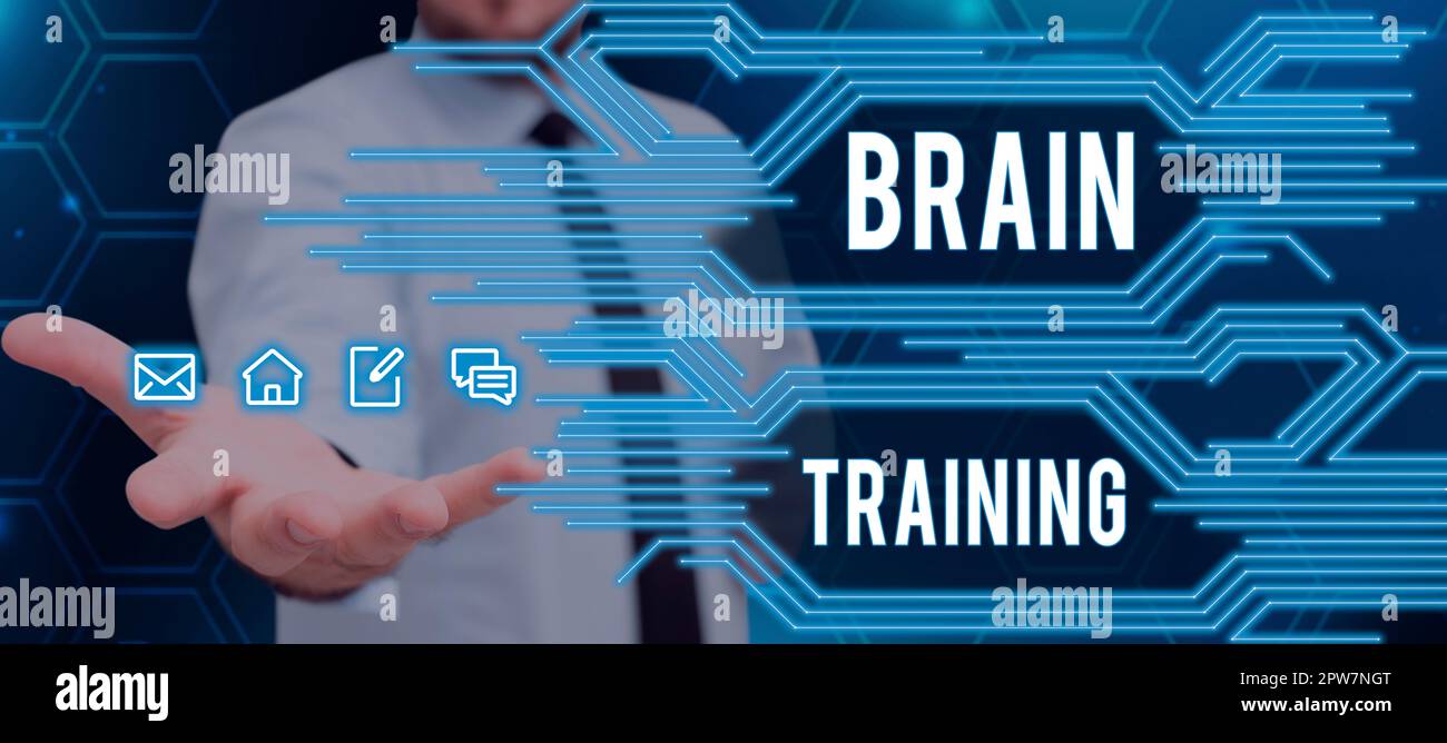 Text showing inspiration Brain Training, Internet Concept mental ...