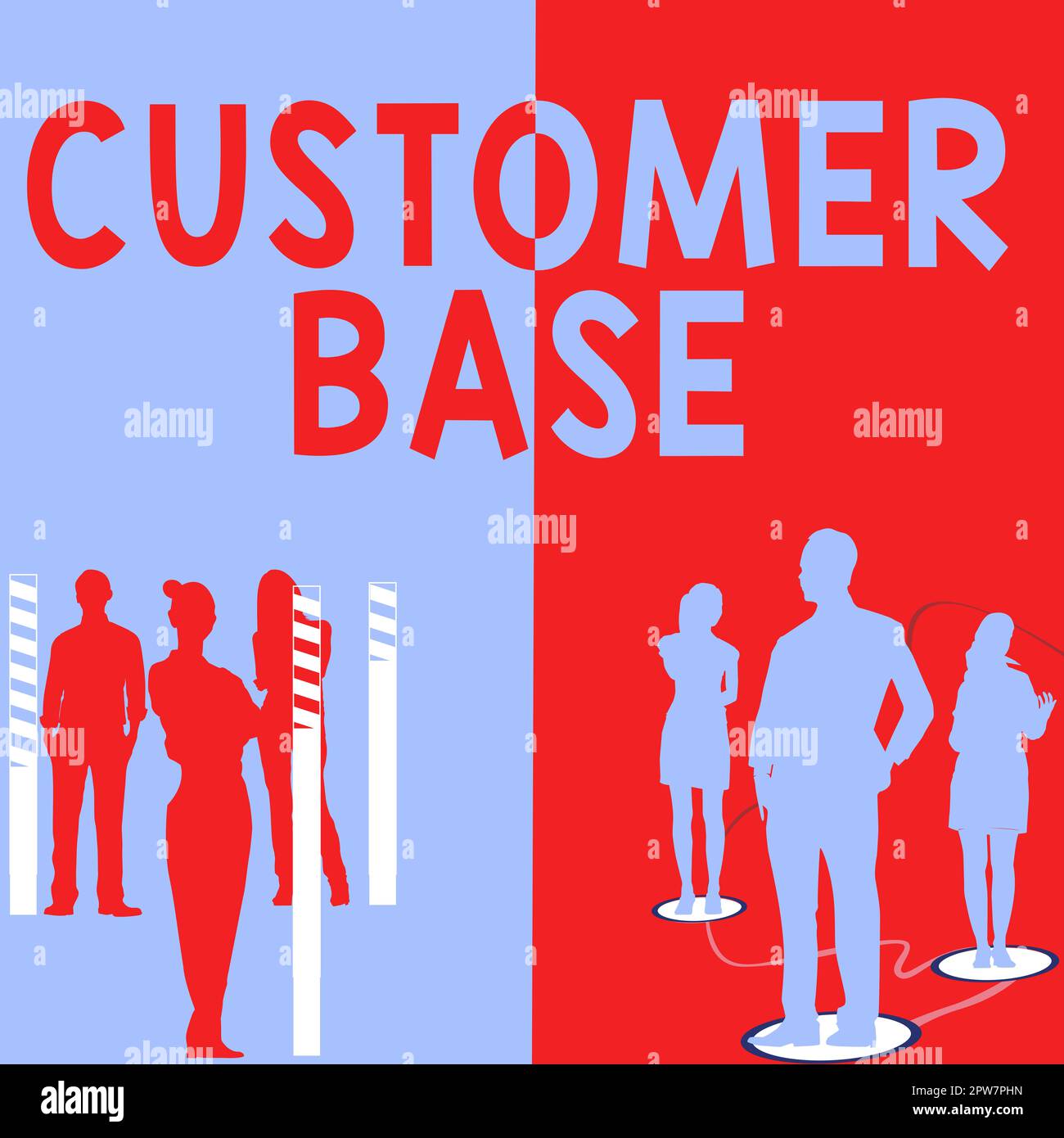 Text caption presenting Customer Base, Word Written on encourage ...