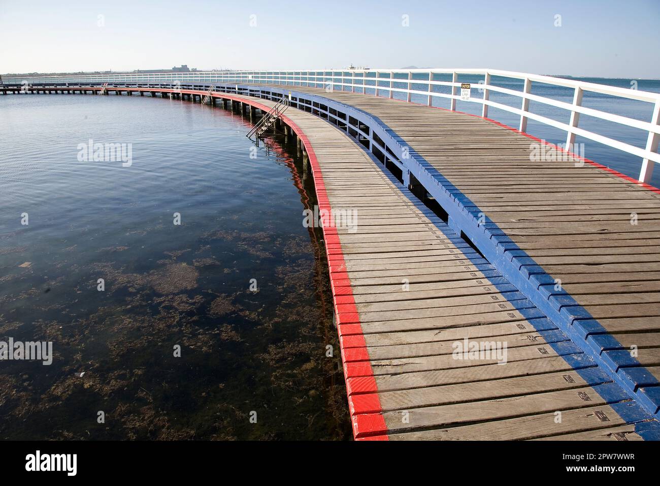 Geelong Baths, Corio Bay, on a hot summers day Stock Photo - Alamy