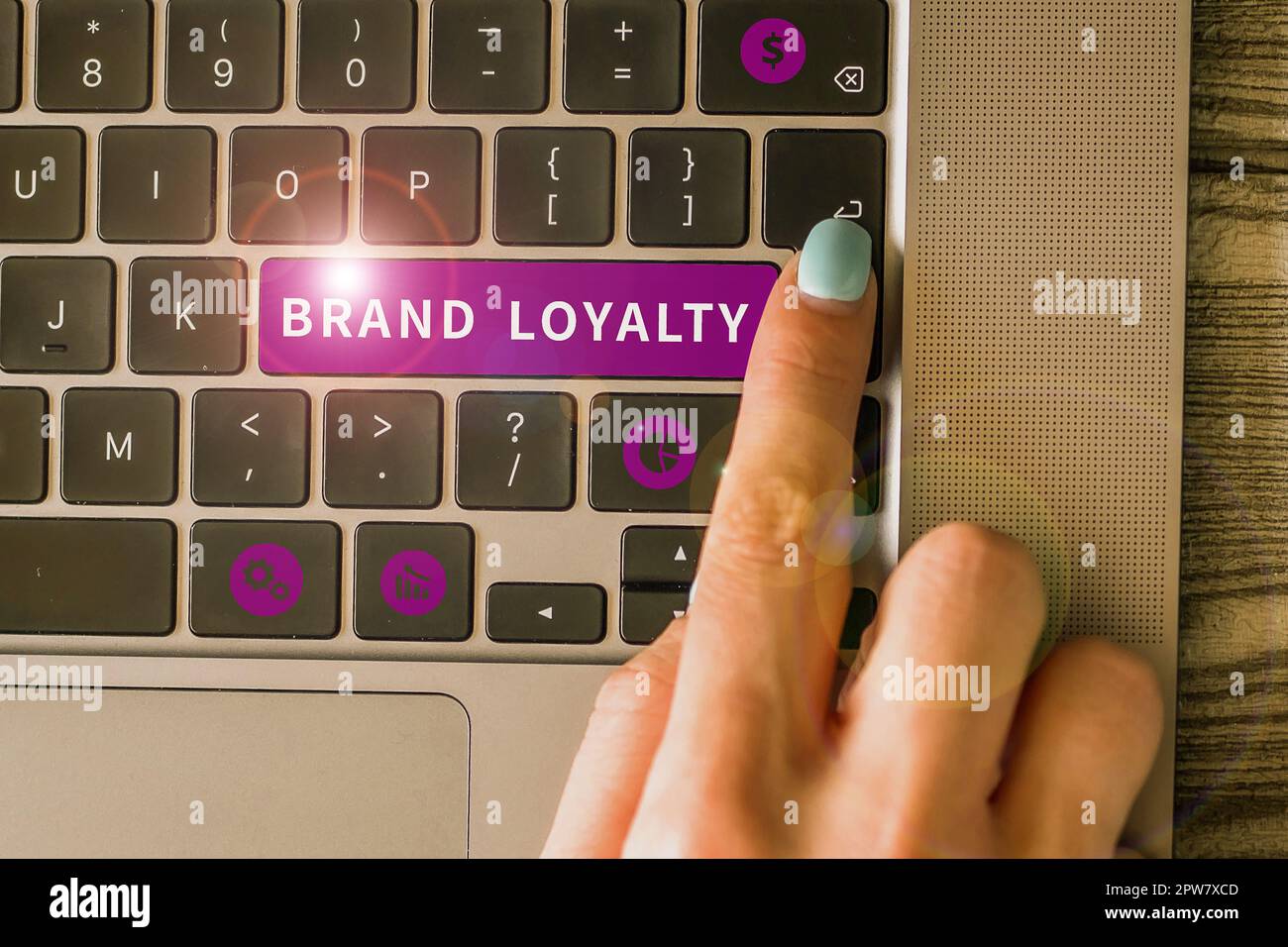 Text caption presenting Brand Loyalty, Business concept Repeat Purchase ...