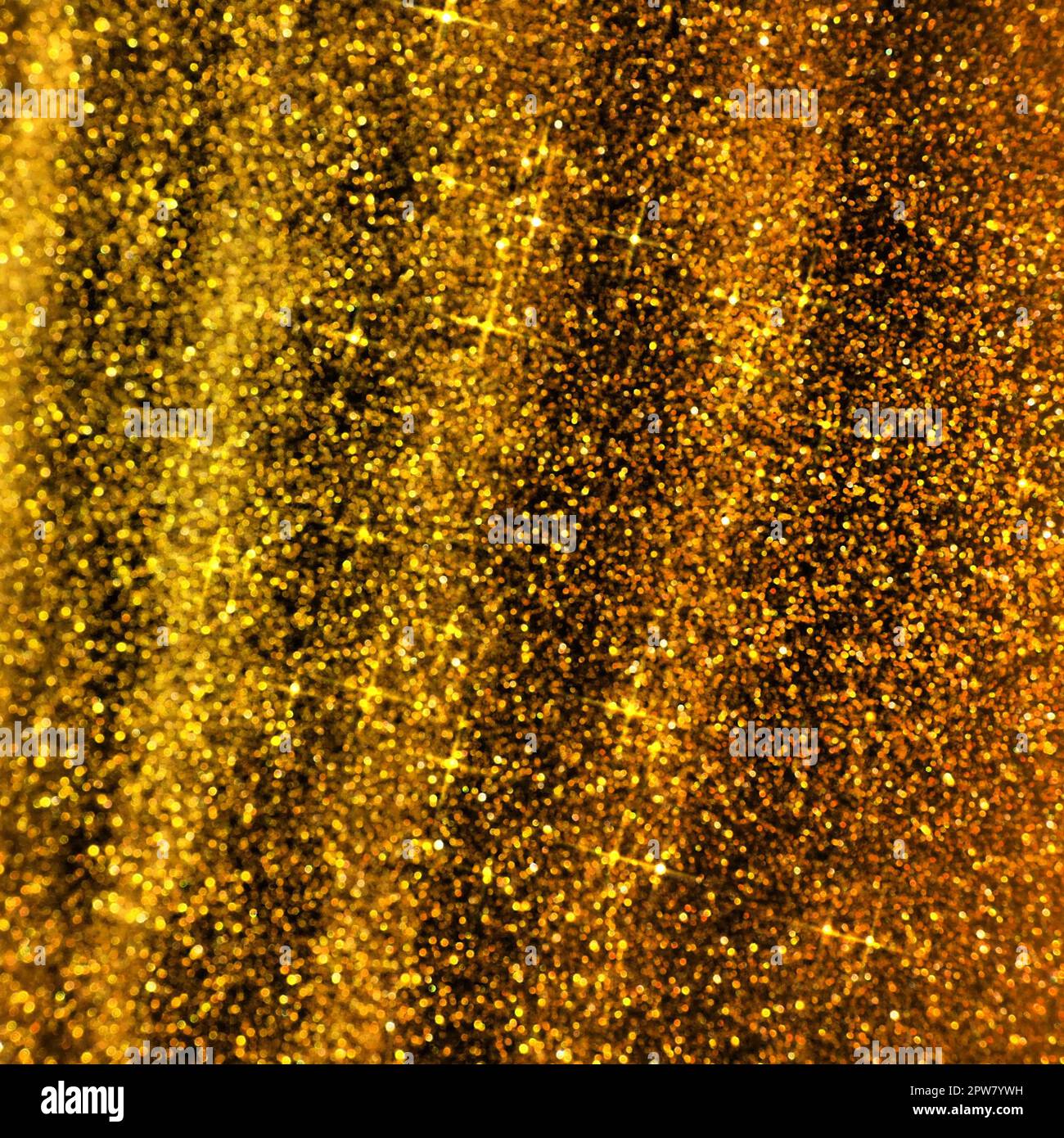 Bokeh light of gold glitters. Golden glitter texture background ...