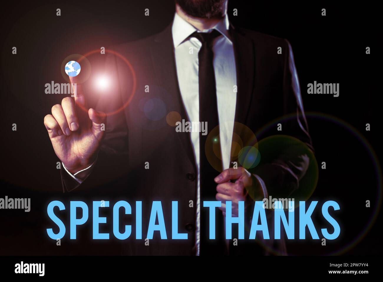 Text showing inspiration Special Thanks, Business concept expression of ...