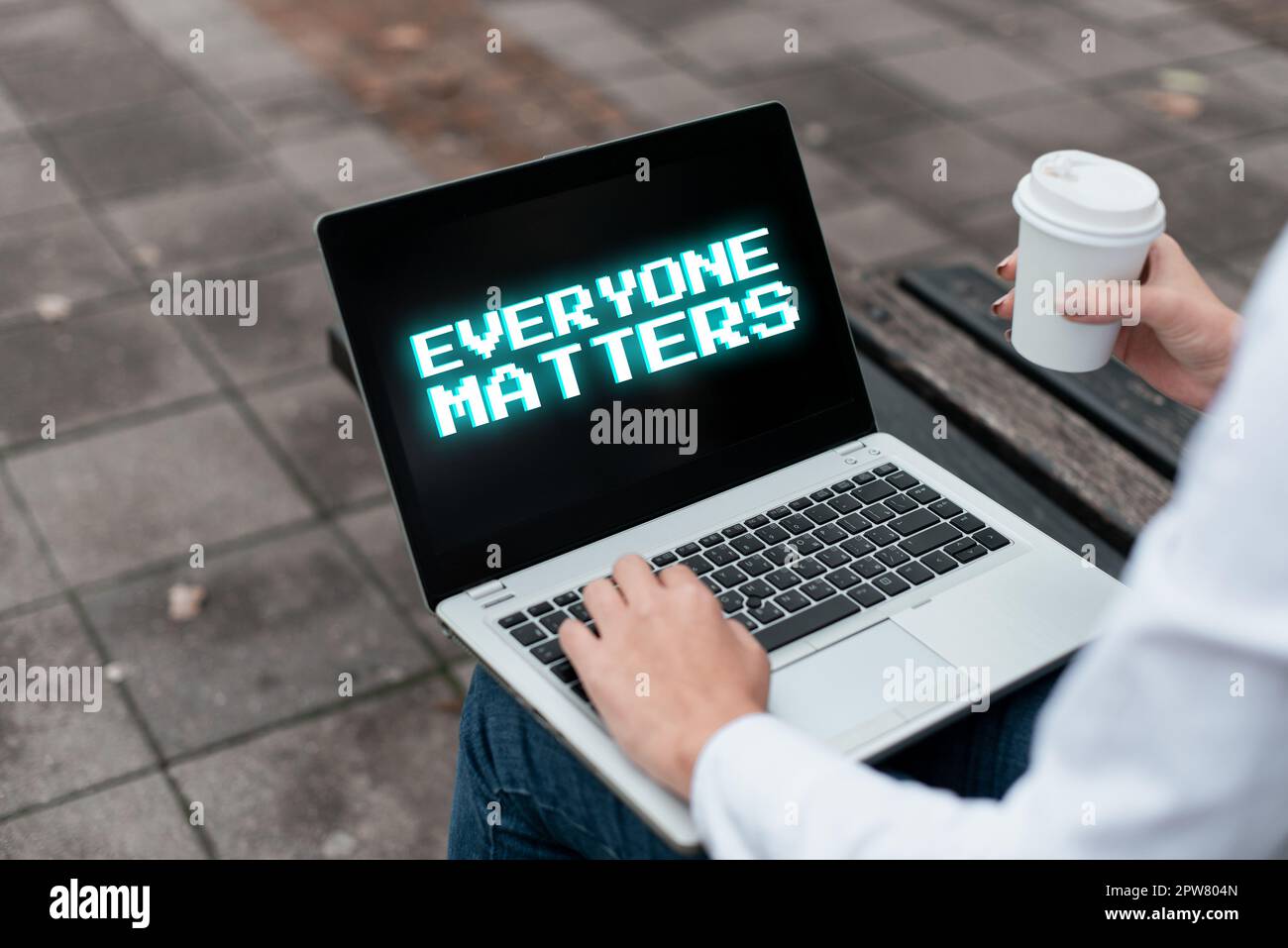 Text sign showing Everyone Matters, Internet Concept all the people ...