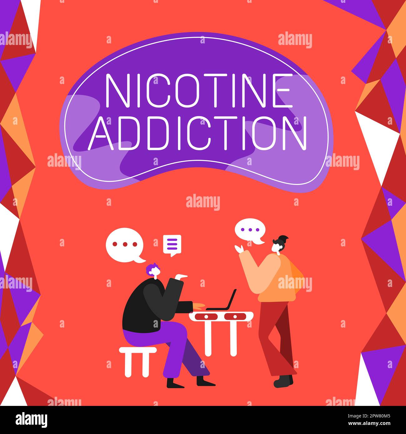Conceptual caption Nicotine Addiction, Concept meaning condition of ...