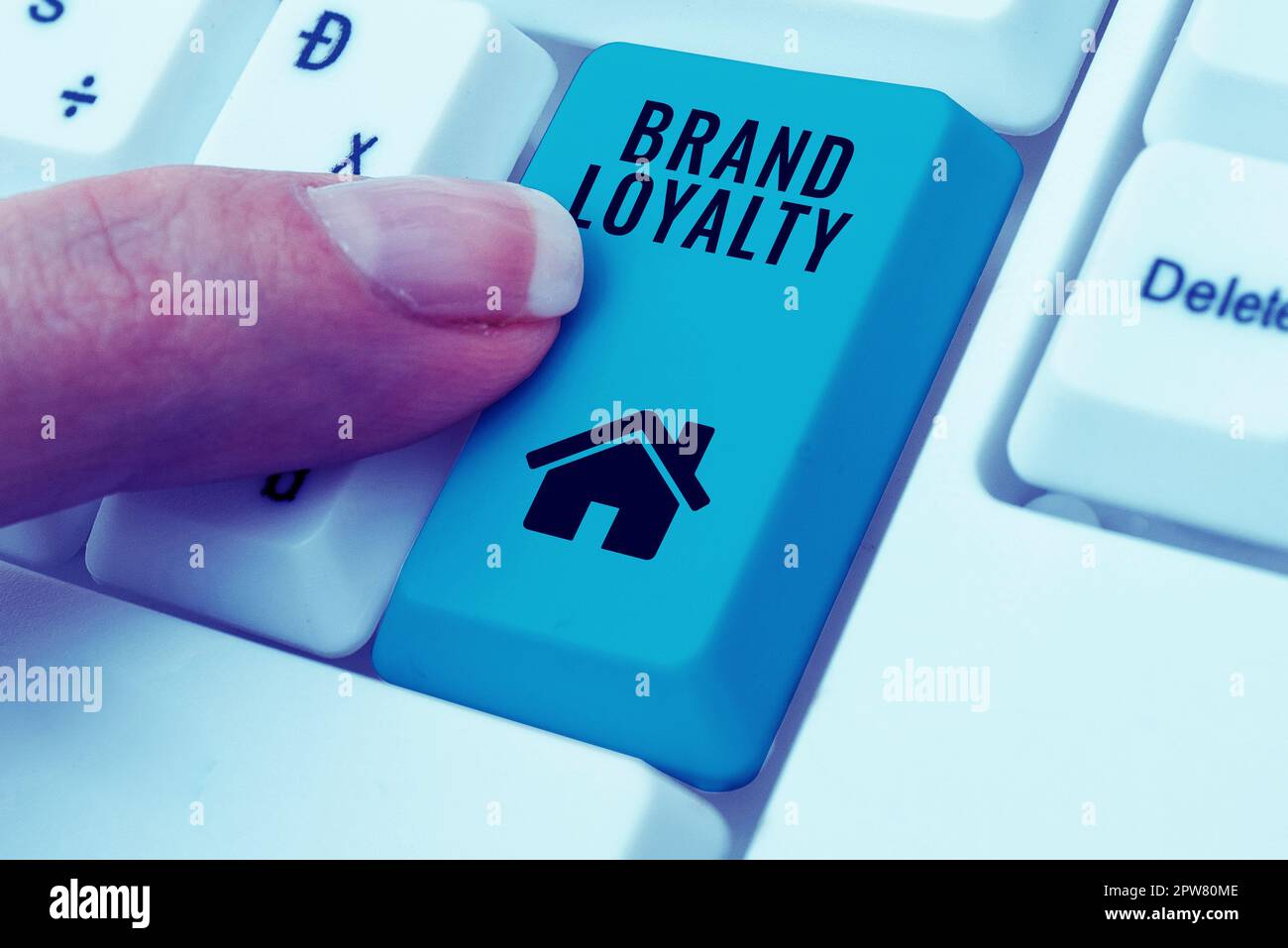 Conceptual caption Brand Loyalty, Business showcase Repeat Purchase ...