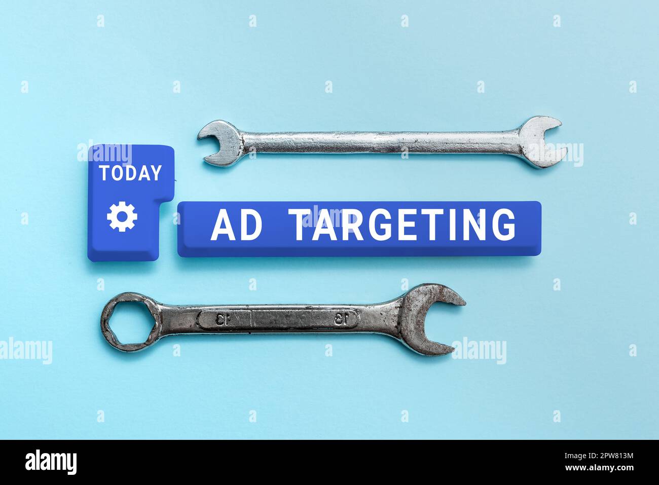Writing displaying text Ad Targeting, Business concept target the most ...