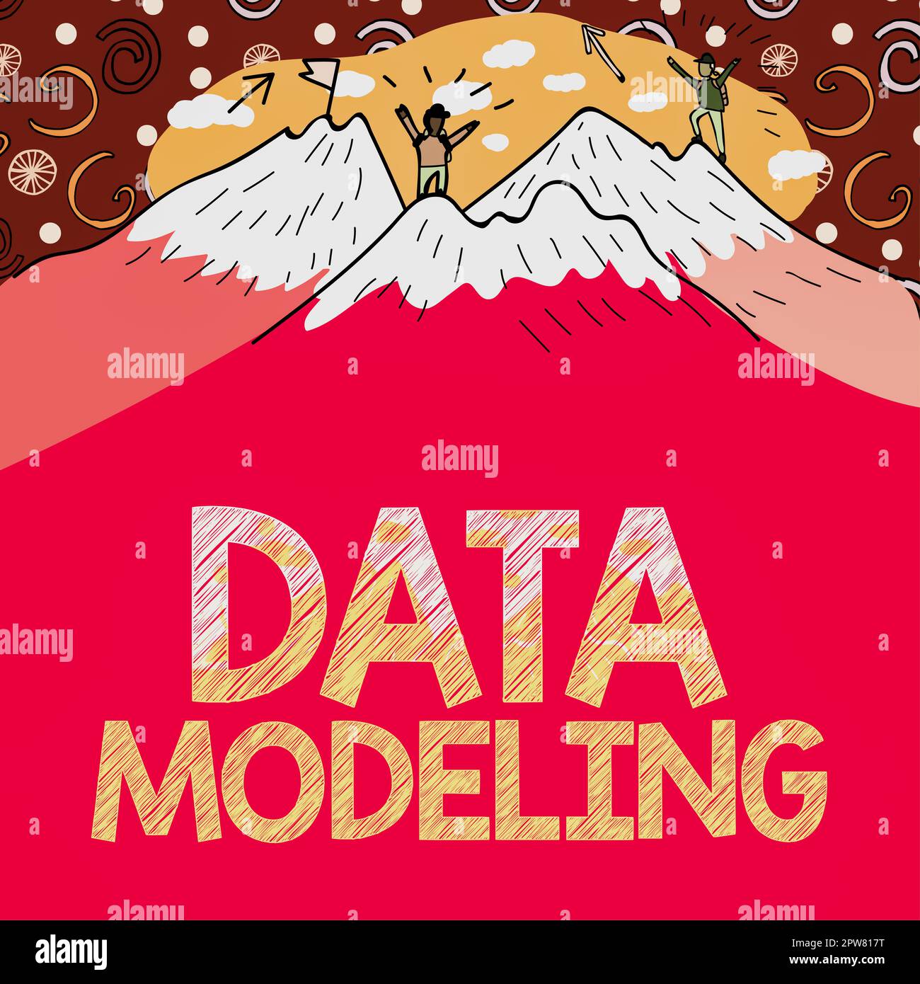 Text Caption Presenting Data Modeling Business Showcase Process Of Transferring Data Between