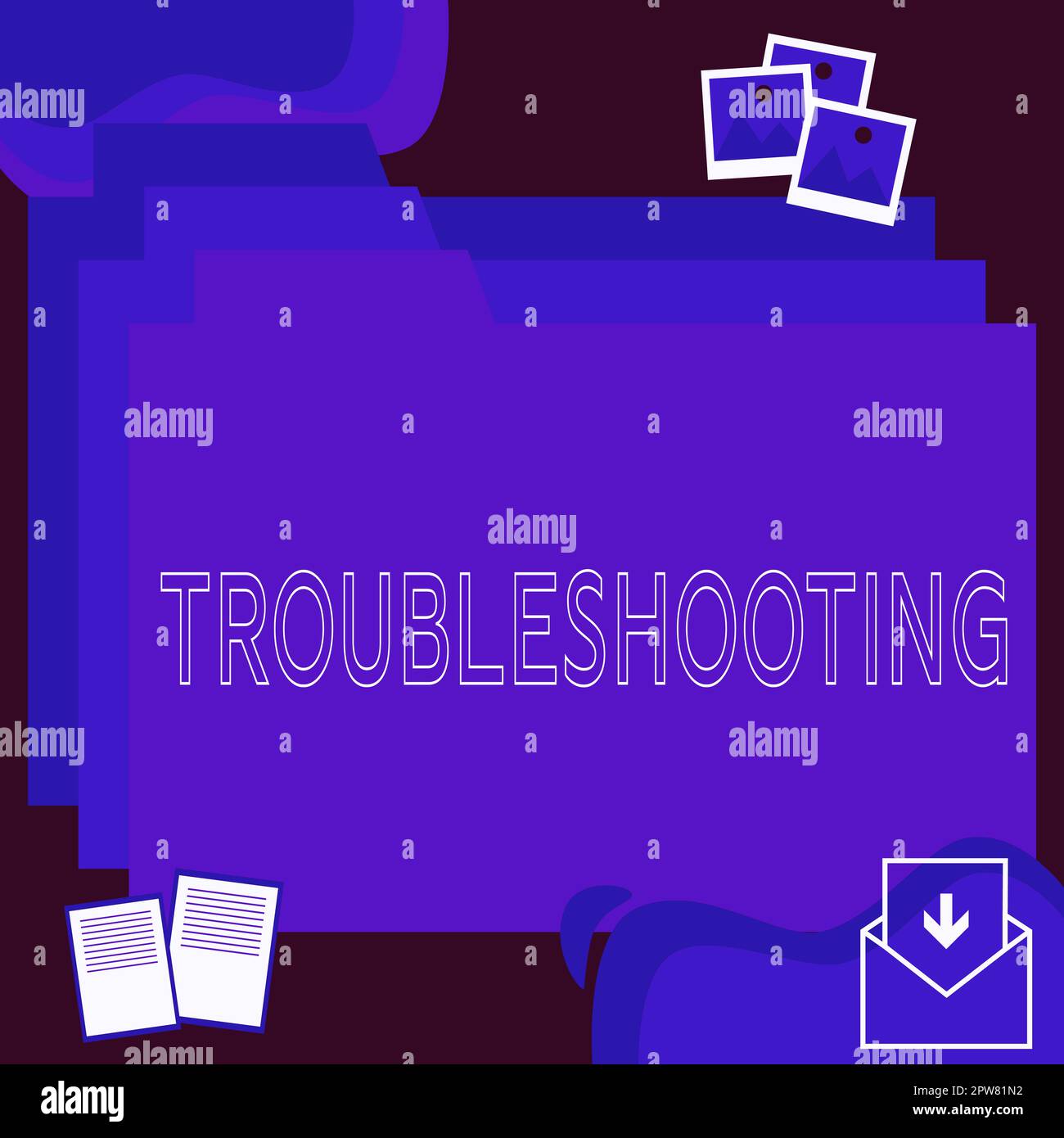 Hand writing sign Troubleshooting, Word for an act of investigating or ...