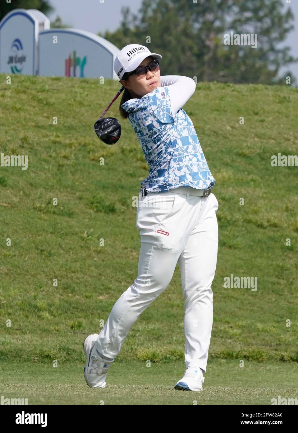 April 27, 2023: Japanese professional golfer Nasa Hataoka connects on a ...