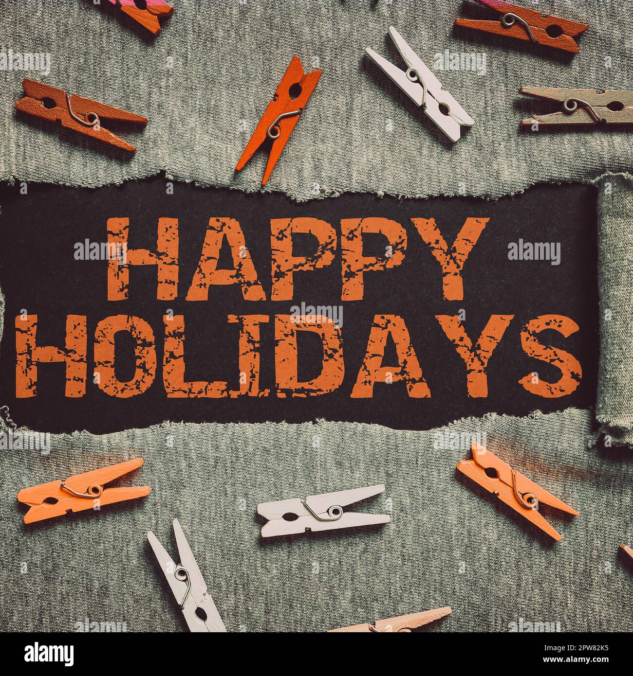 Hand writing sign Happy Holidays, Business idea greeting used to ...