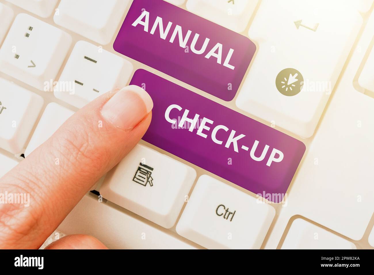 Conceptual caption Annual Check Up, Word Written on yearly evaluation ...