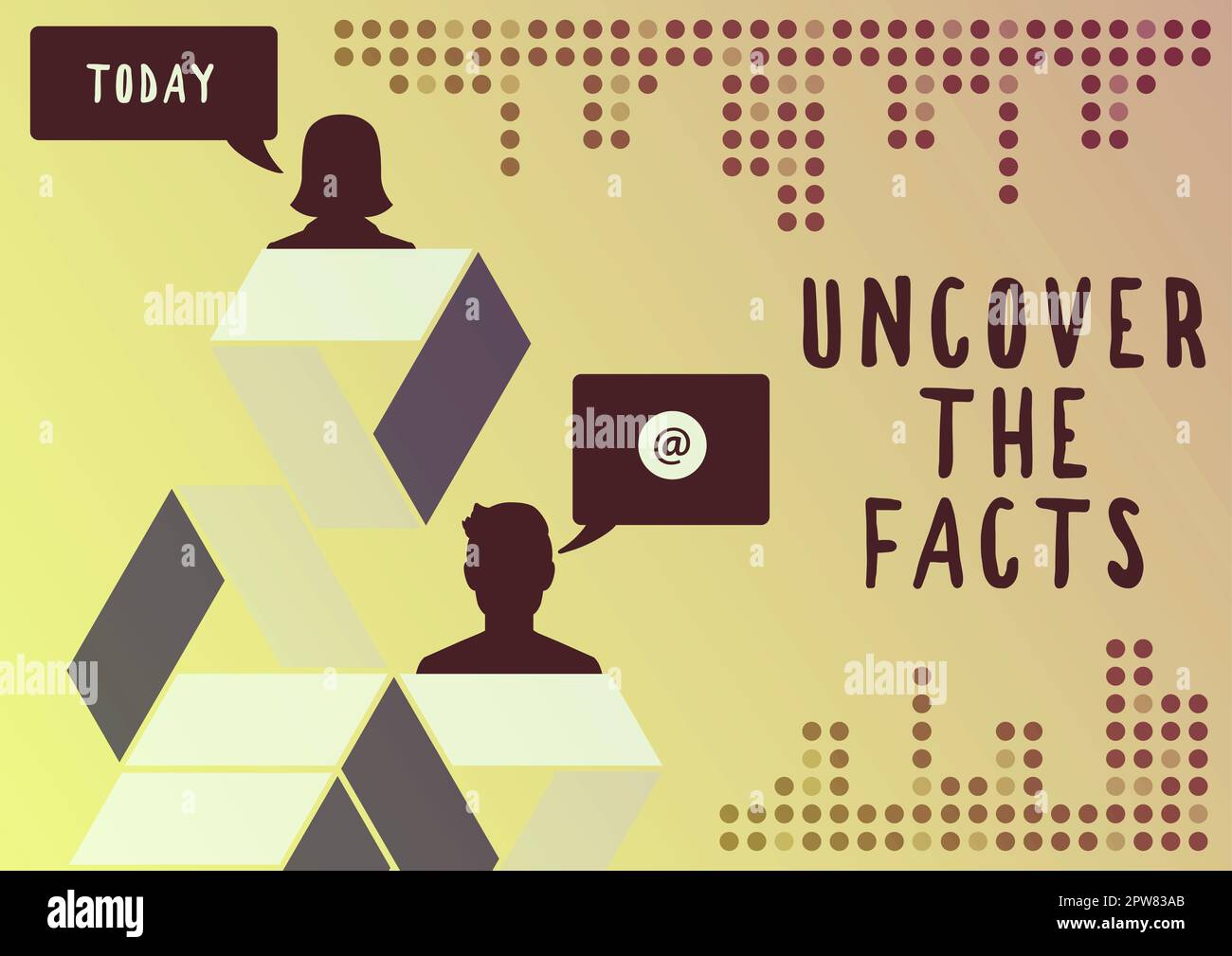 Text caption presenting Uncover The Facts, Word for Find the truth and ... Text caption presenting Uncover The Facts, Word for Find the truth and ...