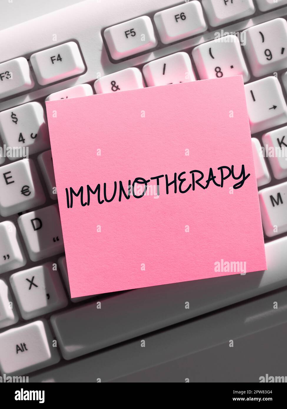 Hand writing sign Immunotherapy, Word Written on treatment or ...