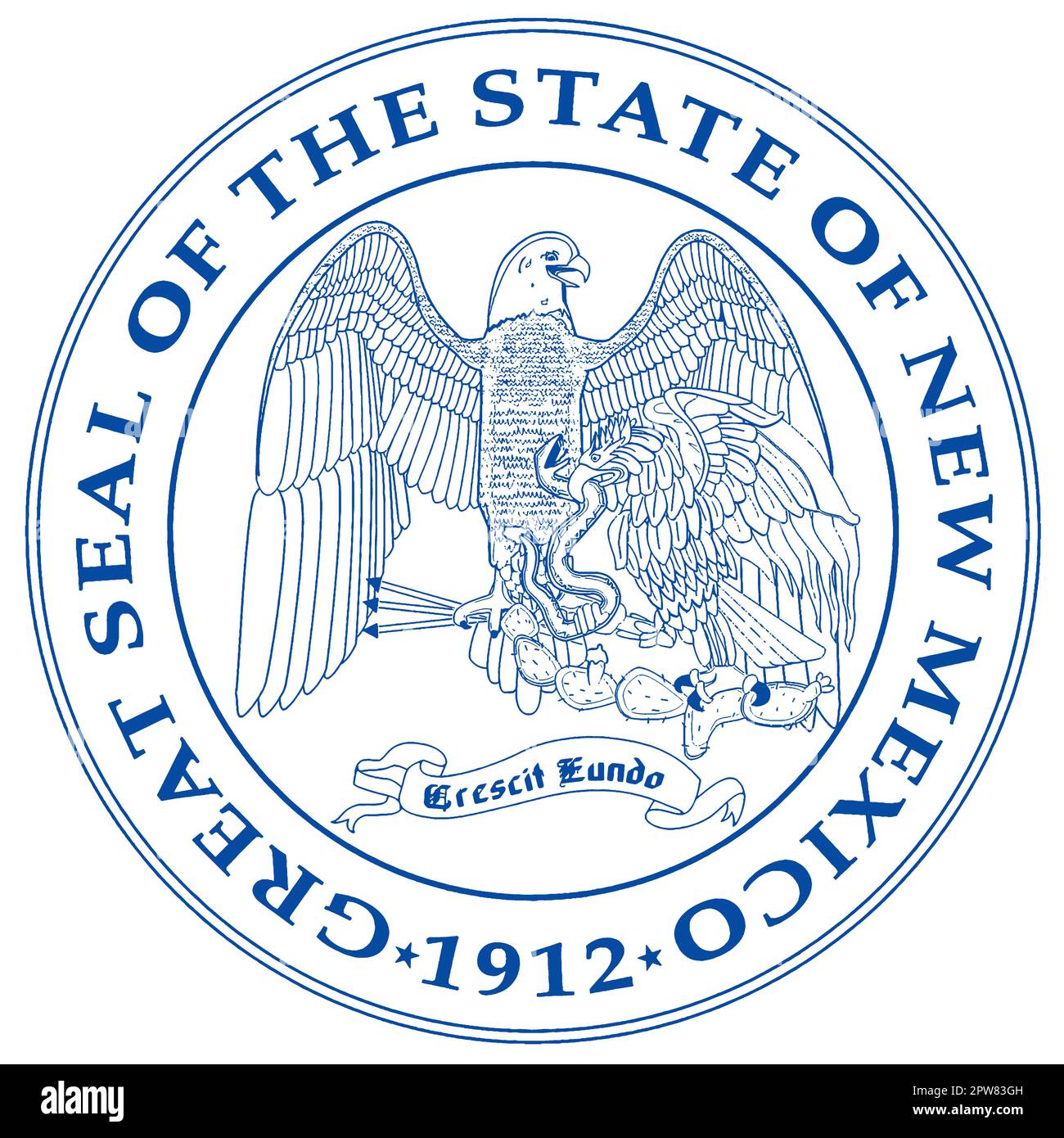 The great seal of the state of New Mexico Stock Photo - Alamy