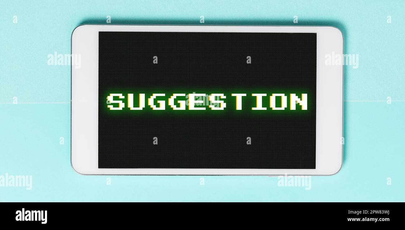 Inspiration showing sign Suggestion, Business overview the process of ...