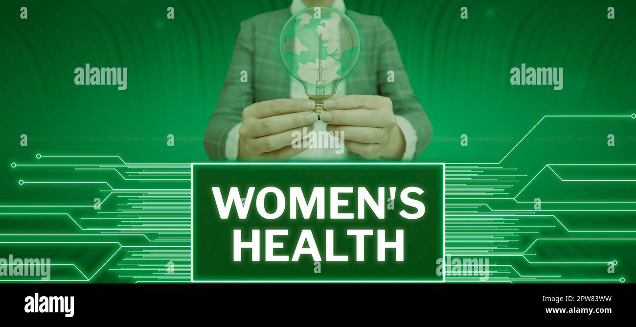 Text caption presenting Women's Health, Word for Women's physical ...