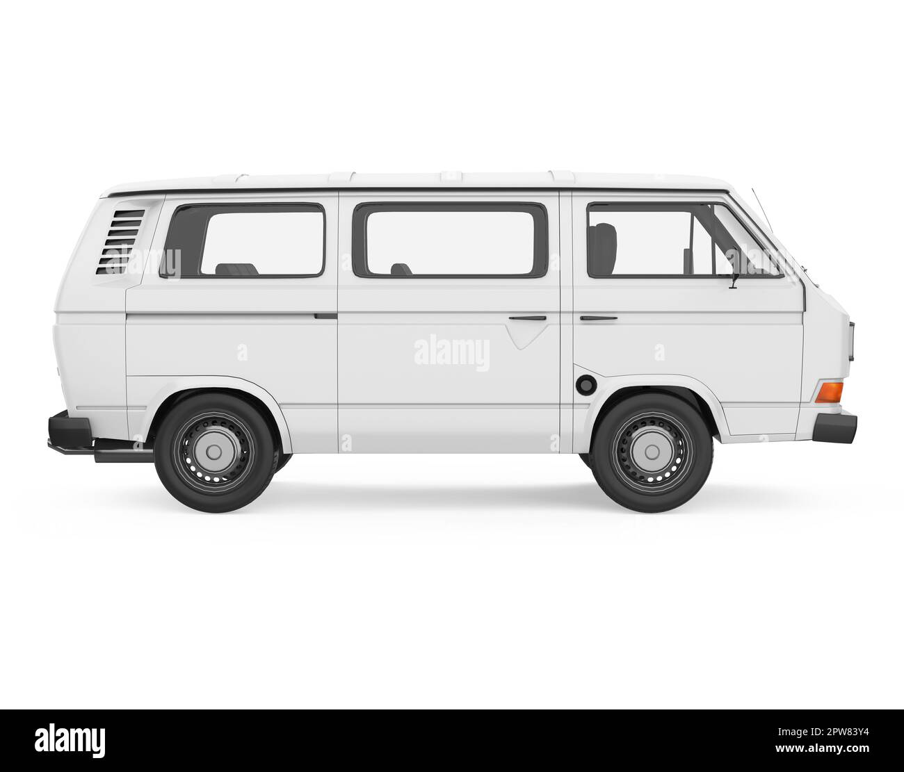 Old Van Isolated Stock Photo - Alamy