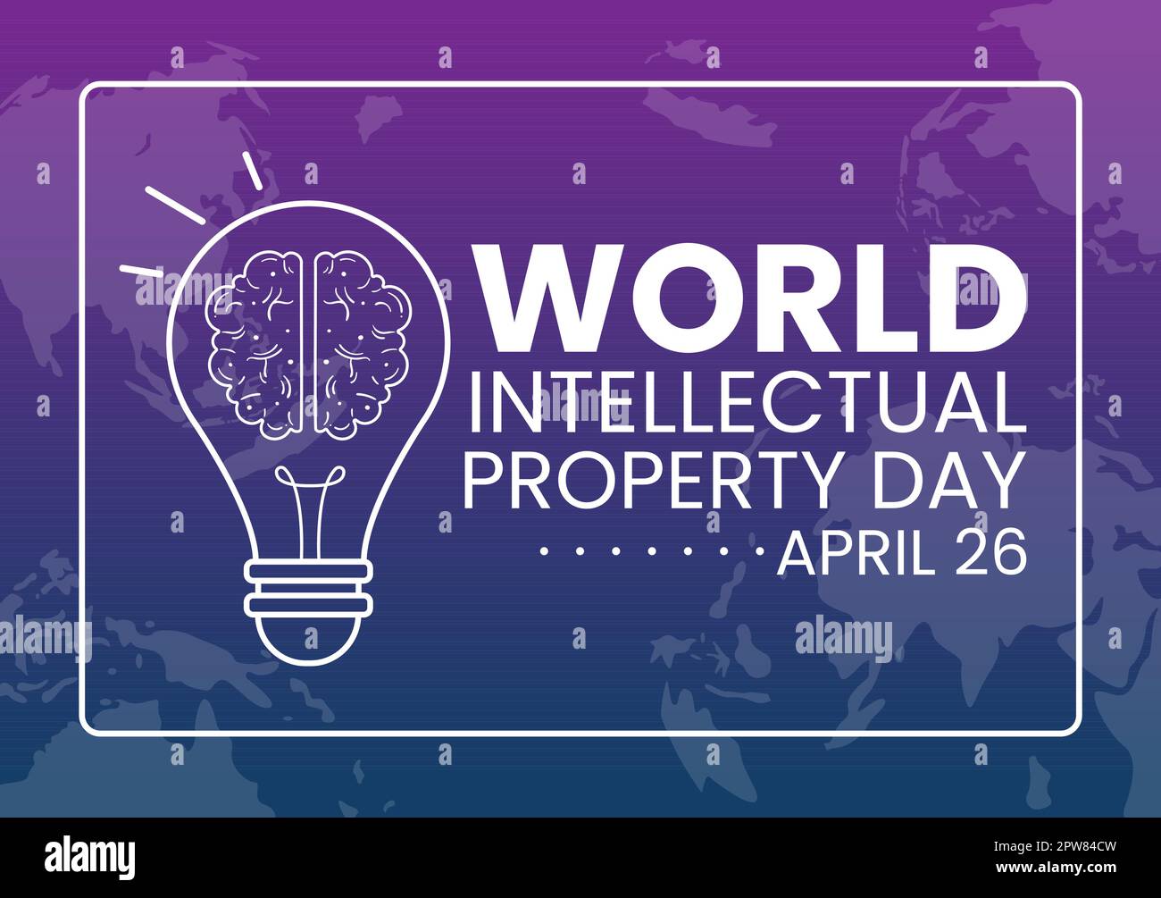 World Intellectual Property Day Illustration with Creativity and Light ...