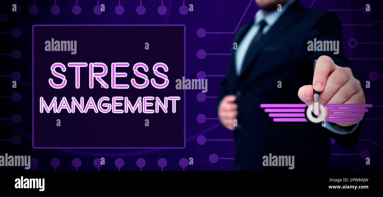 Conceptual display Stress Management, Conceptual photo learning ways of ...