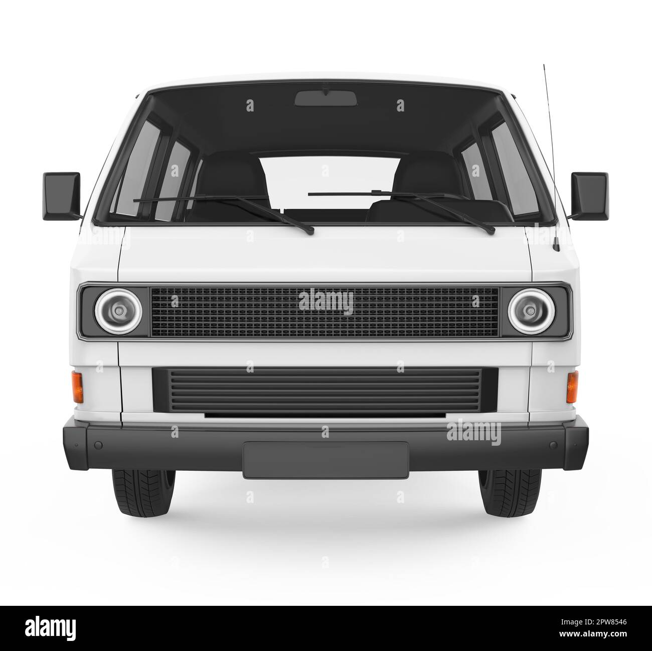 Old Van Isolated Stock Photo - Alamy