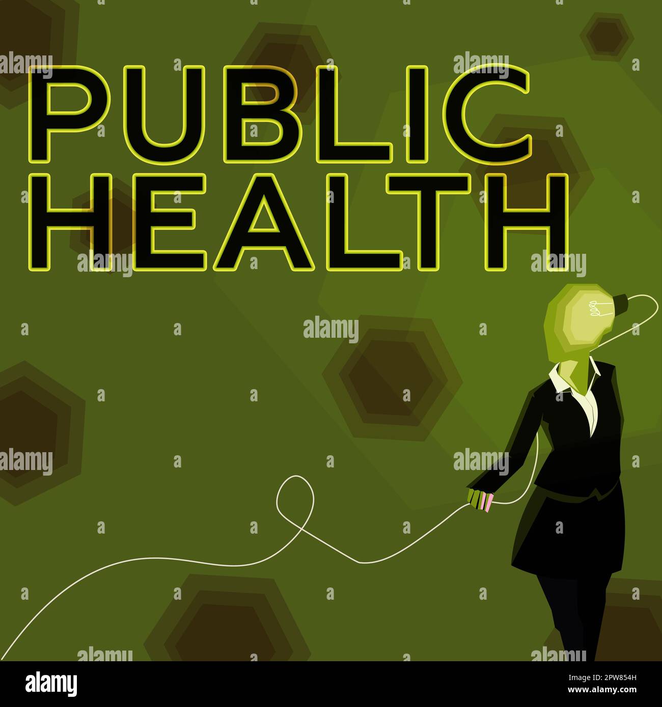 Text caption presenting Public Health, Word for Promoting healthy ...