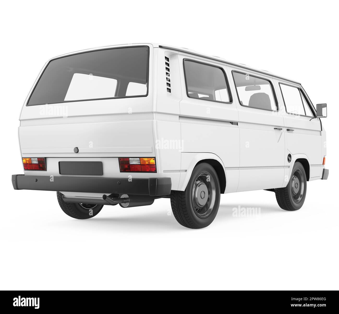 Old Van Isolated Stock Photo - Alamy
