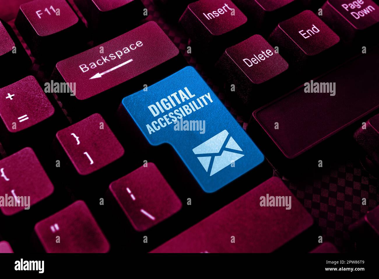 Sign displaying Digital Accessibility, Business showcase electronic ...