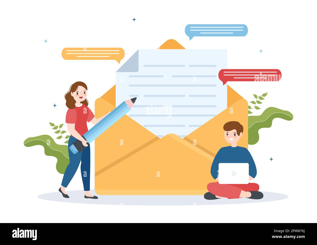 Email Service with Correspondence Delivery, Electronic Mail Message and ...