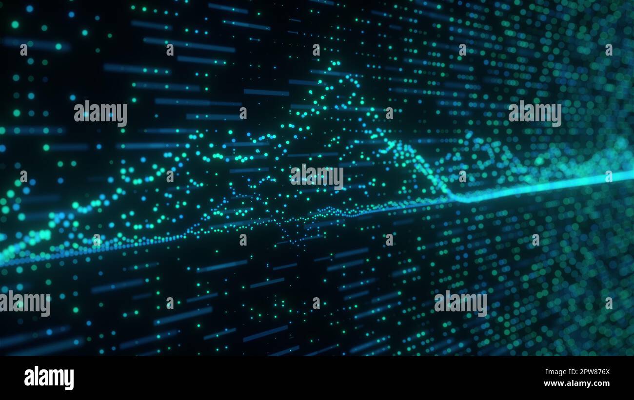 Data technology. Computer generated 3d render Stock Photo - Alamy