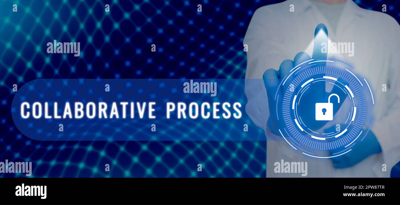 Writing displaying text Collaborative Process, Business overview people ... Writing displaying text Collaborative Process, Business overview people ...
