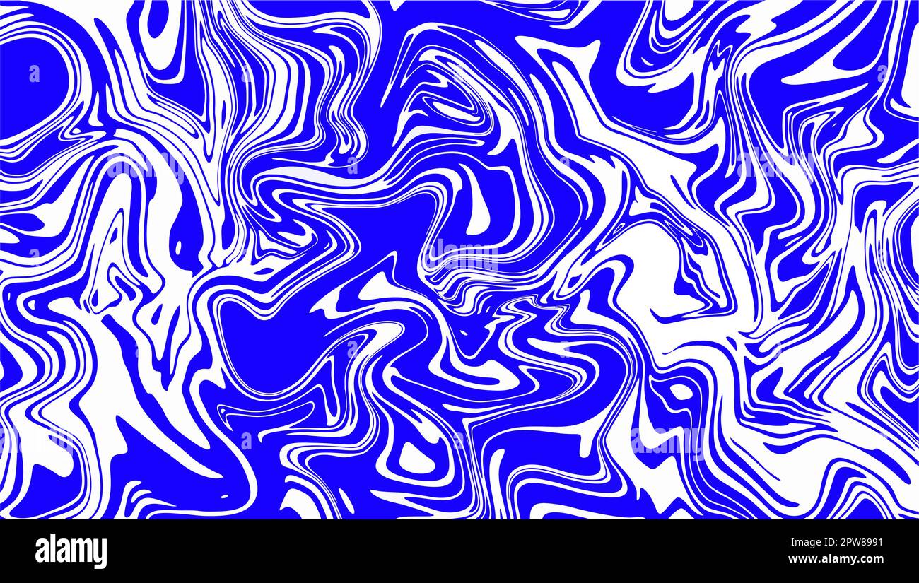 Navy blue arylic oil abstract wave background template. Modern liquid ...