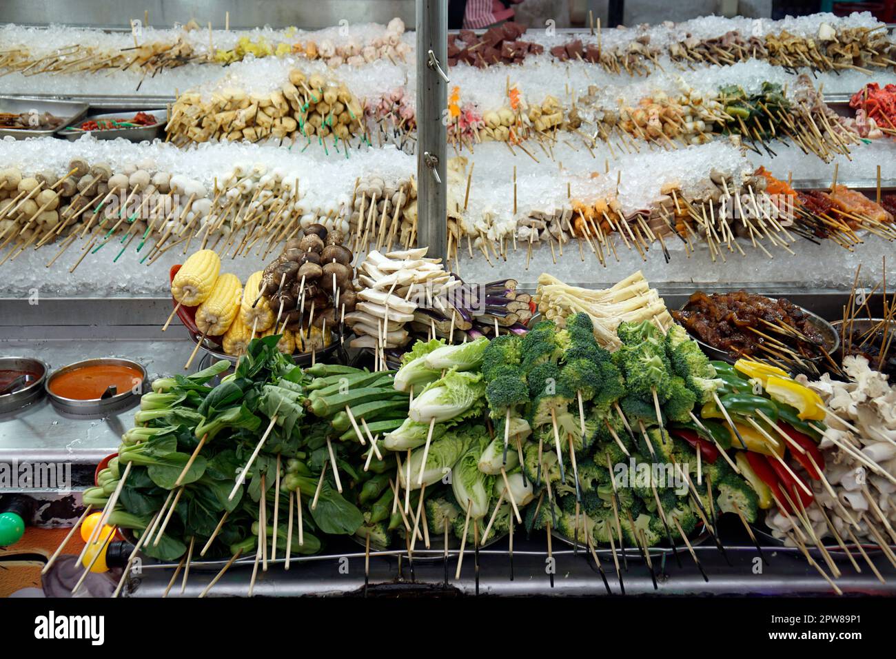 traditional food stall in the streets of cebu city at the philippines ...