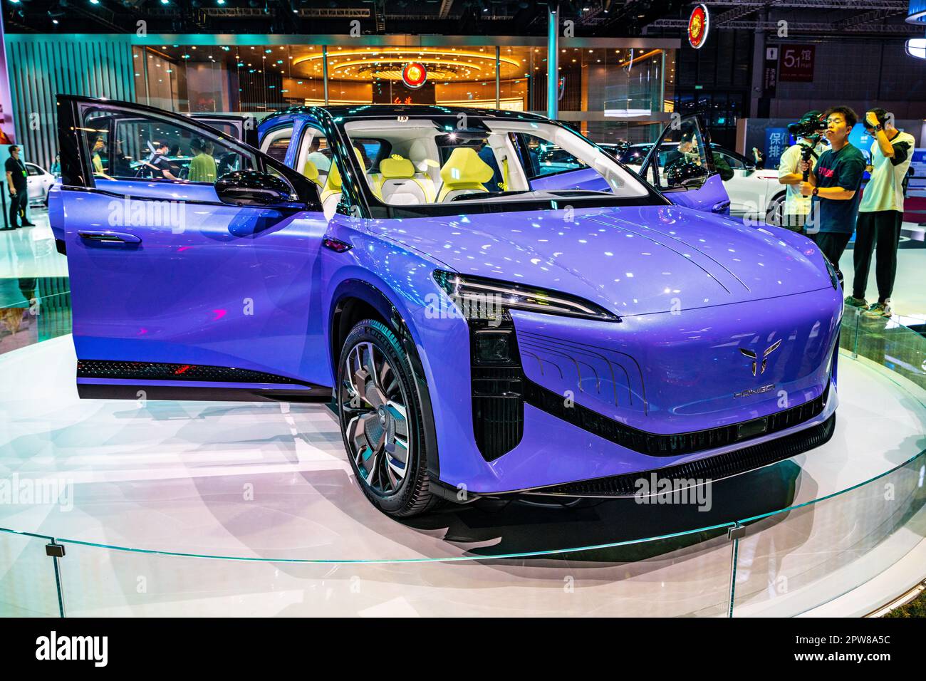 Hongqi E202 electric SUV concept on display at the 2023 Shanghai Auto Show Stock Photo - Alamy