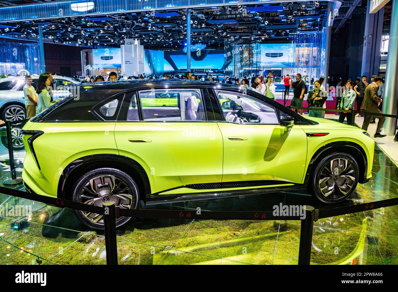 Hongqi E202 electric SUV concept on display at the 2023 Shanghai Auto Show Stock Photo - Alamy