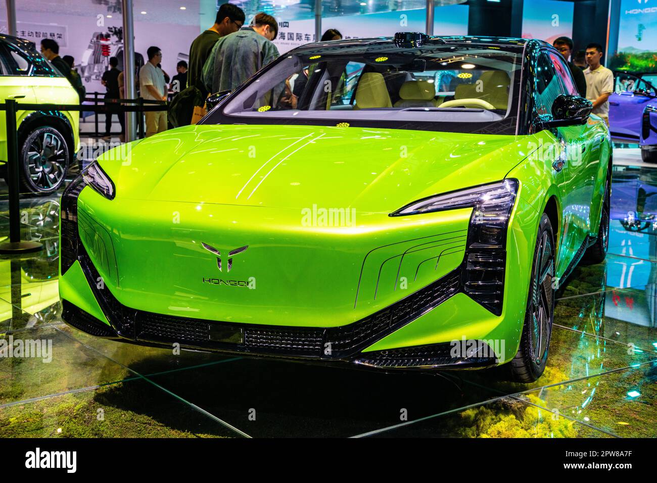 Hongqi E001 electric sedan on display at the 2023 Shanghai Auto Show Stock Photo - Alamy