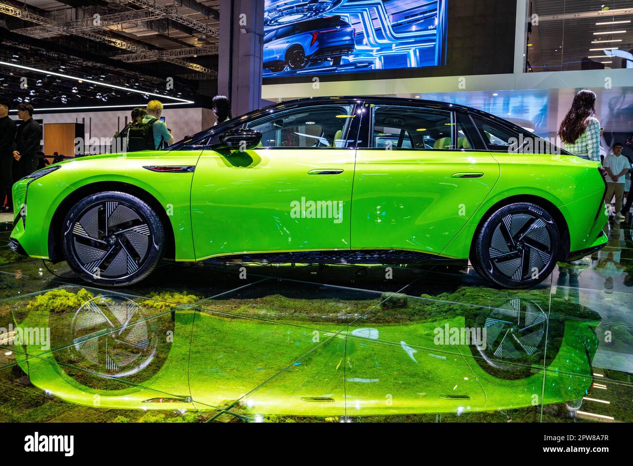 Hongqi E001 electric sedan on display at the 2023 Shanghai Auto Show Stock Photo - Alamy