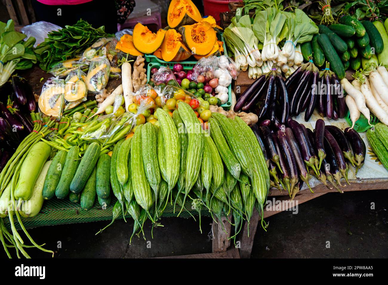 vegetables on a food market in cebu city Stock Photo - Alamy