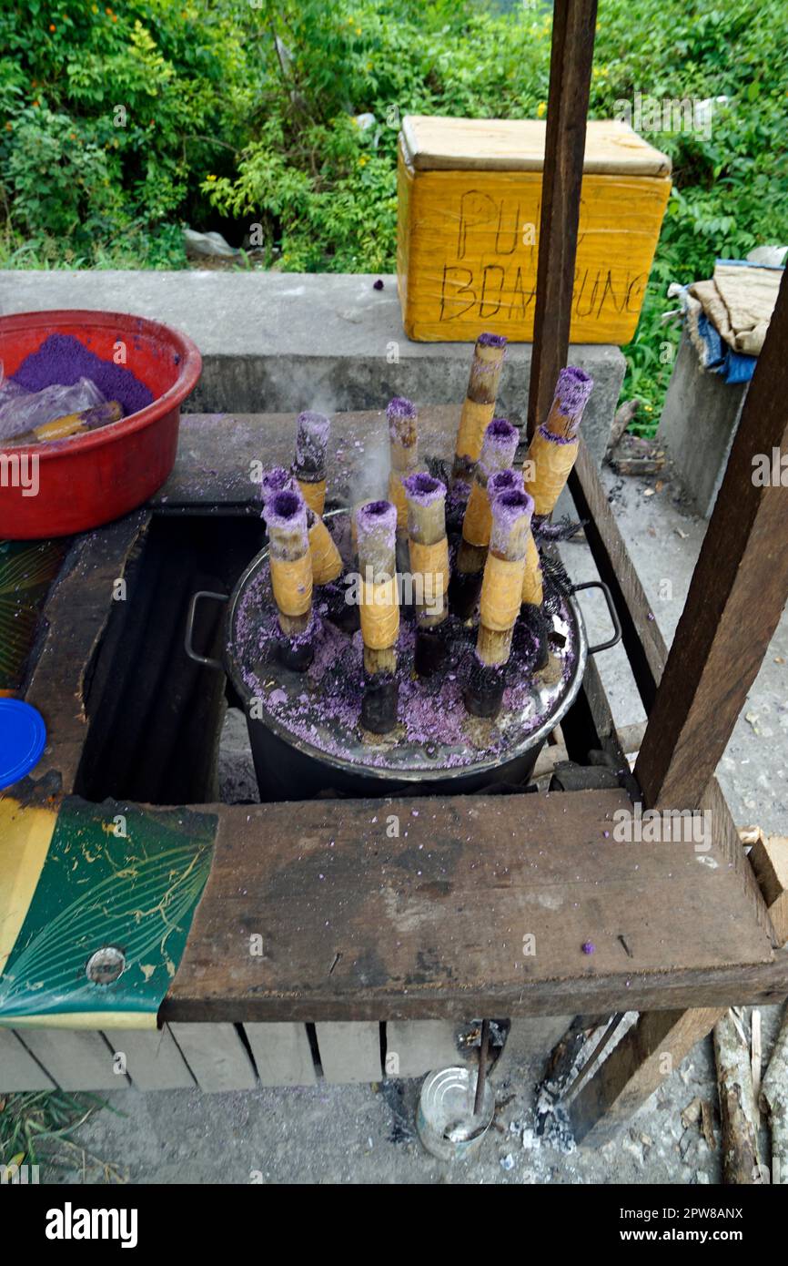 traditional food stall in the streets of cebu city at the philippines ...