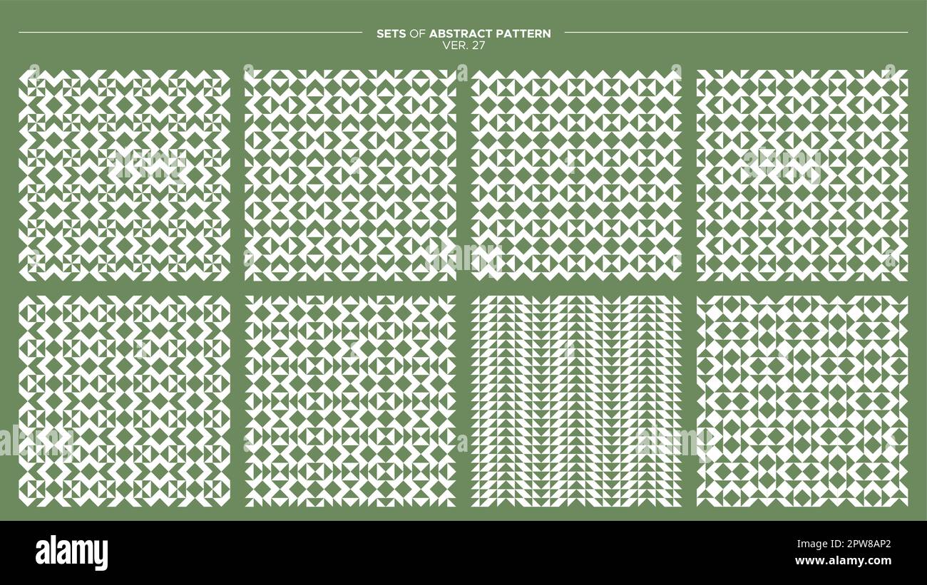 Set of geometric pattern design. Modern abstract line pattern template ...