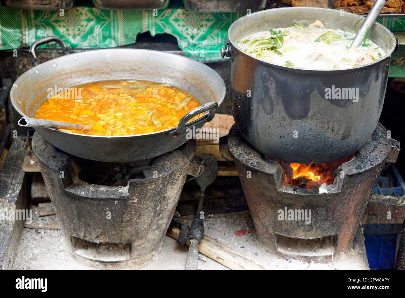 traditional food stall in the streets of cebu city at the philippines ...