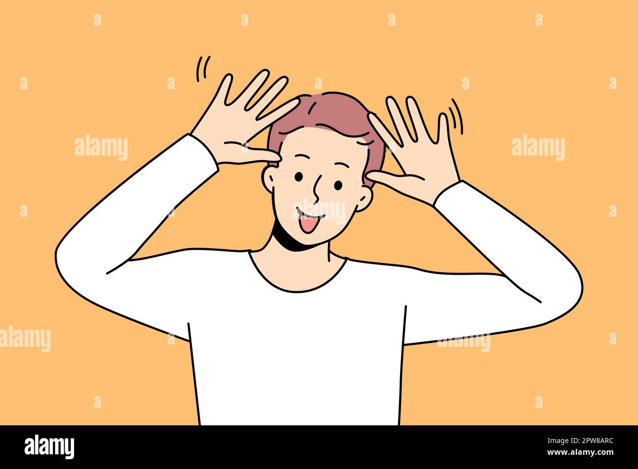 Guy face cartoon hi-res stock photography and images - Alamy