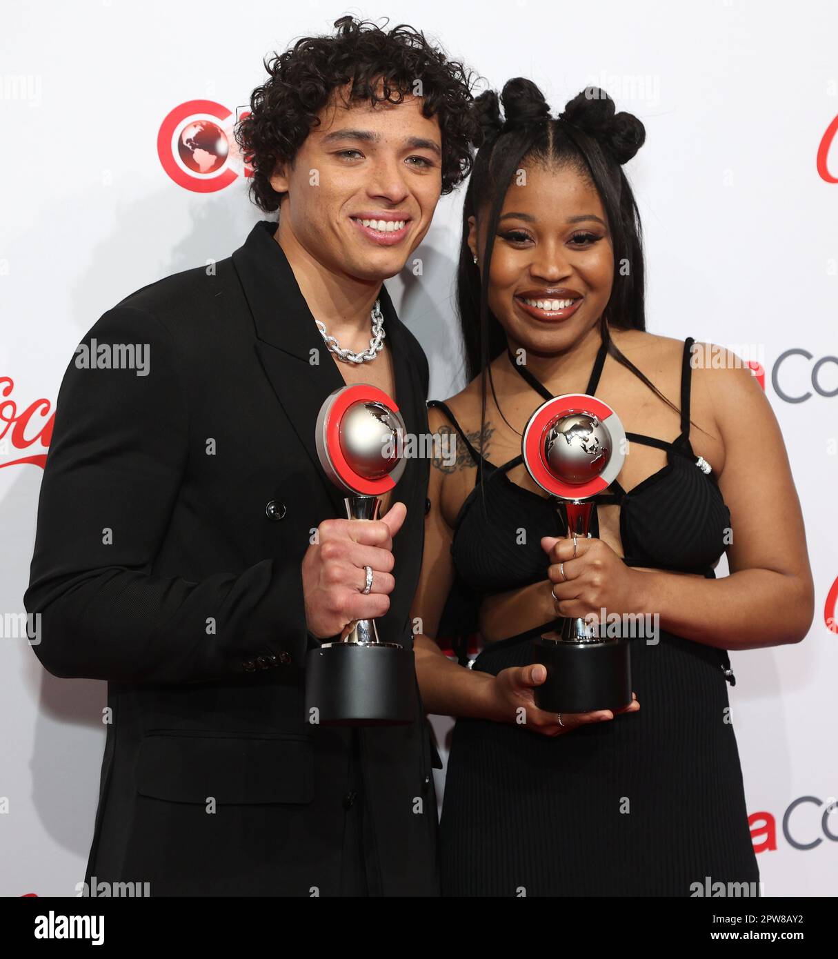 Las Vegas, USA. 27th Apr, 2023. Anthony Ramos and Dominique Fishback ...