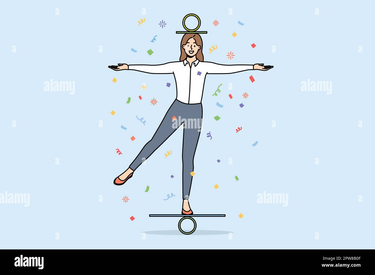 Problem balancing Stock Vector Images - Alamy